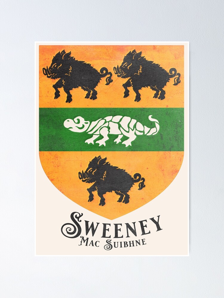 "Sweeney Coat of Arms" Poster for Sale by Sweenee | Redbubble