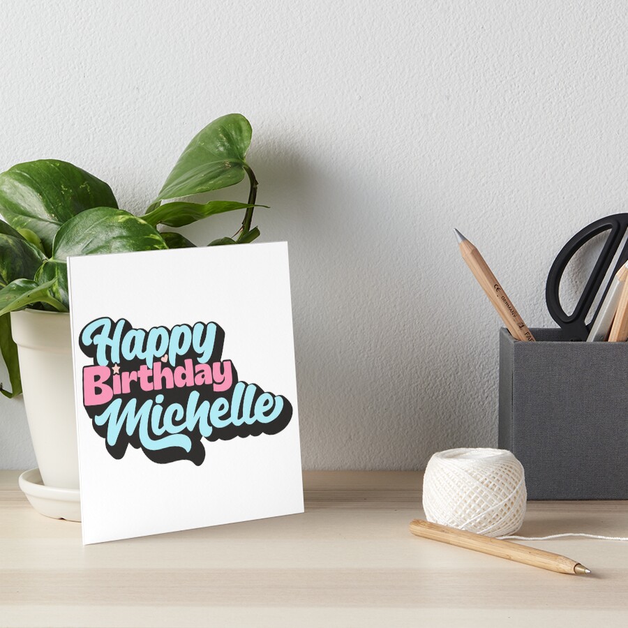 "Happy Birthday Michelle, Gift for Michelle, Custom Gift Michelle ...