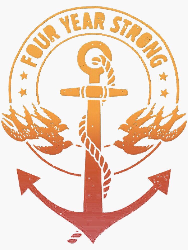 "jangkar four year strong" Sticker for Sale by dejuanemmerich | Redbubble