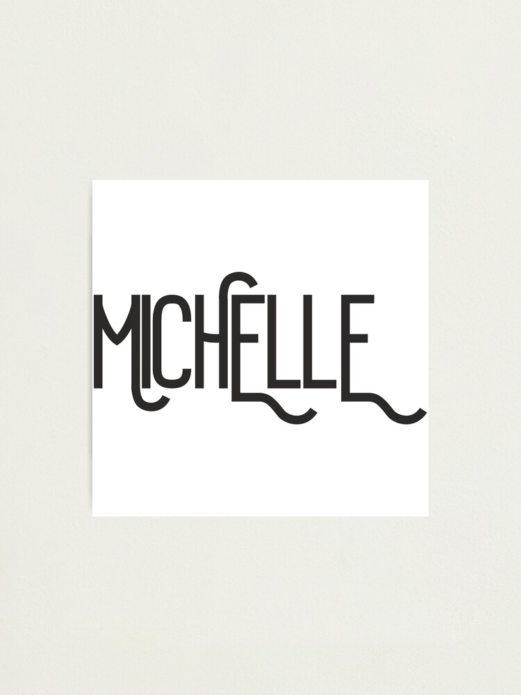 Lámina fotográfica «Nombre de Michelle, Caligrafía de Michelle, Regalo ...