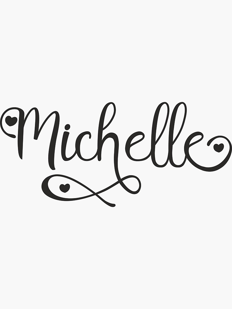 Pegatina «Nombre de Michelle, Caligrafía de Michelle, Regalo para ...