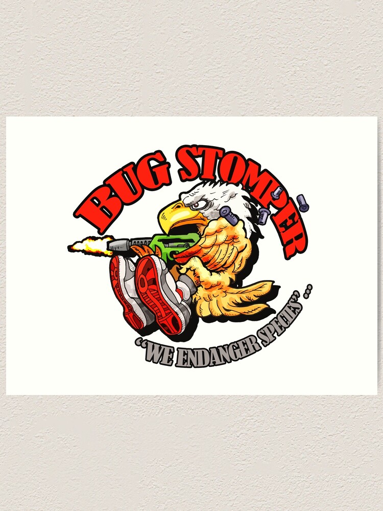 "USCM BUG STOMPER!" Art Print by strangelysaucy | Redbubble