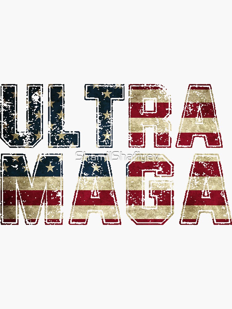 "ULTRA MAGA" Sticker by ShamilShafiyev | Redbubble
