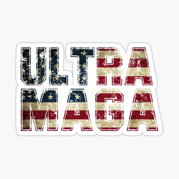 "ULTRA MAGA" Sticker by ShamilShafiyev | Redbubble