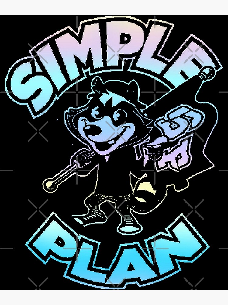 "Day Gifts Maskot Simple Plan Graphic For Fans" Poster by ...
