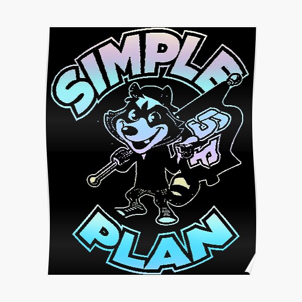 "Day Gifts Maskot Simple Plan Graphic For Fans" Poster by ...
