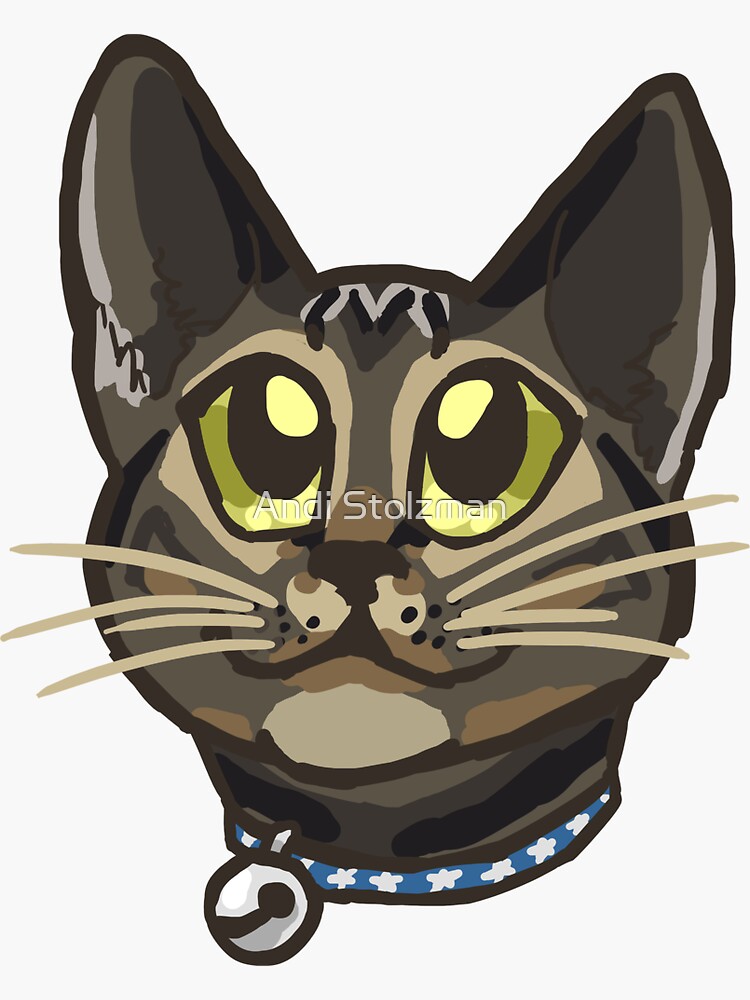 "Piper the cat" Sticker for Sale by photoaster | Redbubble