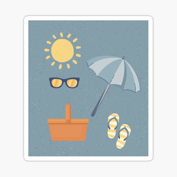 "Sunny Summer Pool Aesthetic Wallpaper" Sticker by Levated | Redbubble