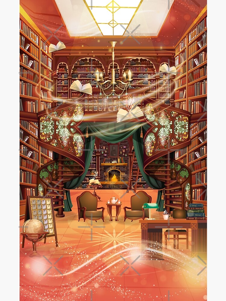 "Old library, Magic Library Fantasy art, Dungeons and dragons, Mage ...