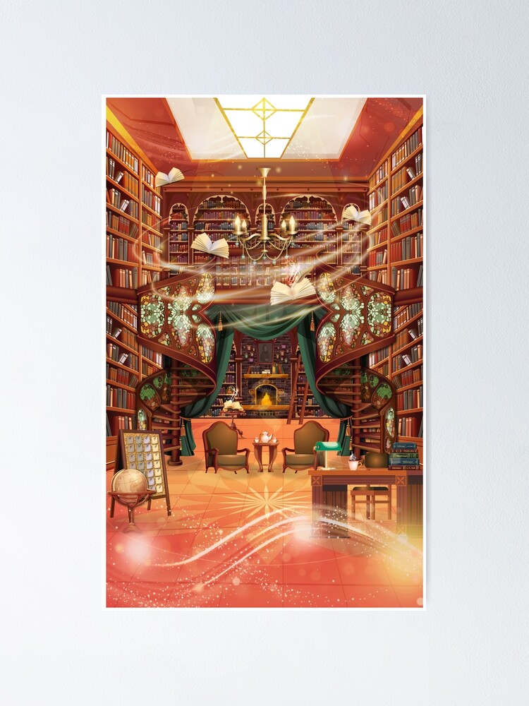 "Old library, Magic Library Fantasy art, Dungeons and dragons, Mage ...
