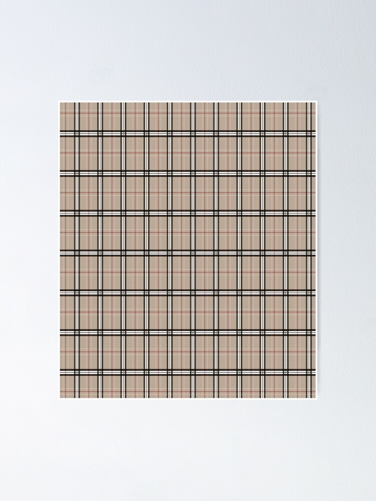 "Brown check box design" Poster for Sale by Loveartse | Redbubble