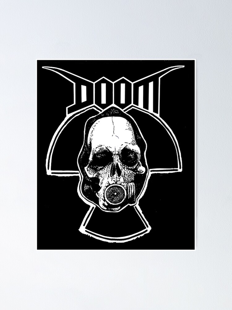 "doom skull" Poster for Sale by muzifik | Redbubble