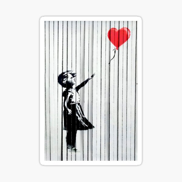 "Banksy Self-Destruction Shredder " Sticker by WE-ARE-BANKSY | Redbubble