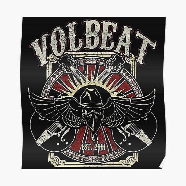 "Volbeat design band - logo" Poster for Sale by okolodziejski2t | Redbubble