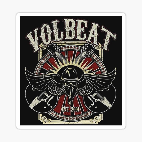 "Volbeat design band - logo" Sticker by okolodziejski2t | Redbubble
