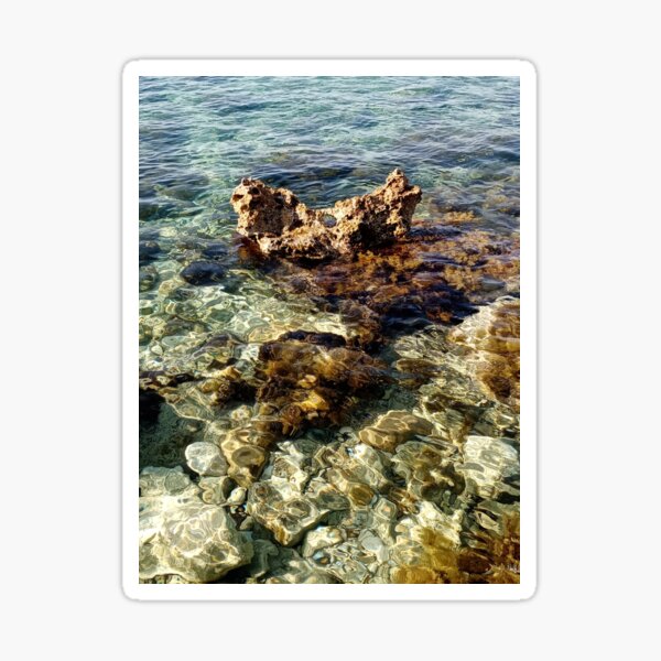"Gozo Island at the Sea a little rock" Sticker for Sale by Landreorama ...