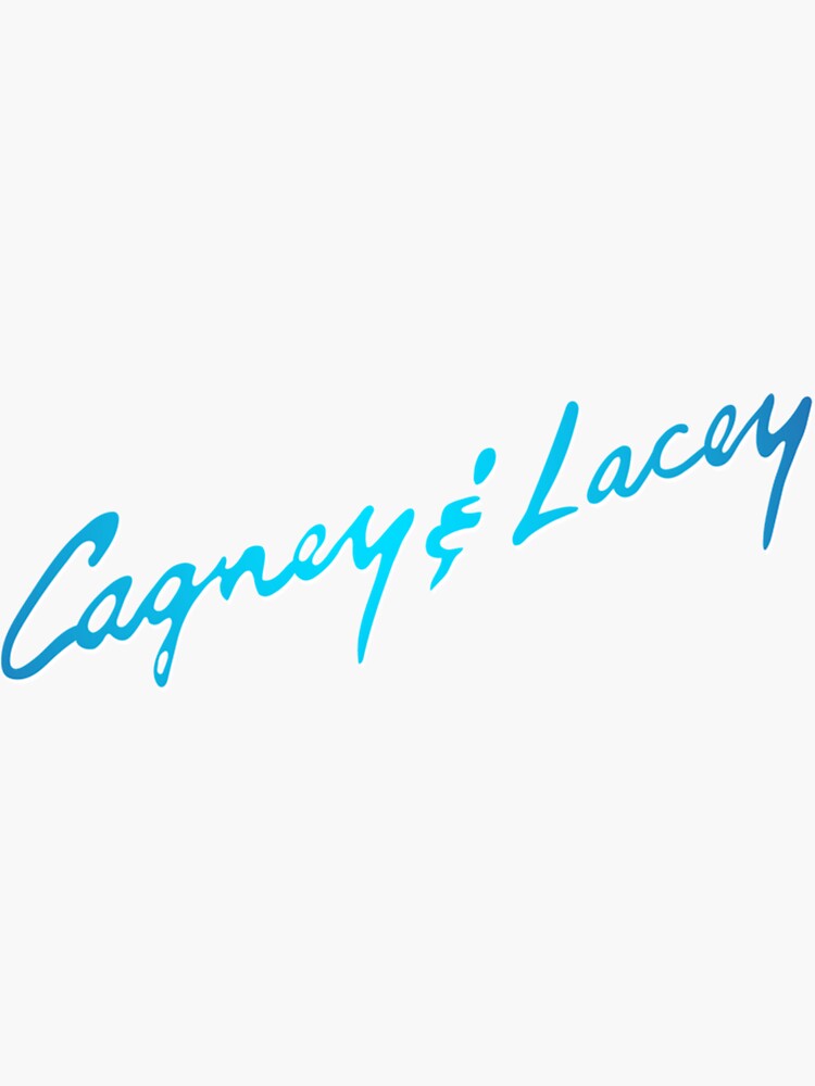 "Cagney And Lacey 80S Classic TV Series Logo T-Shirt" Sticker for Sale ...