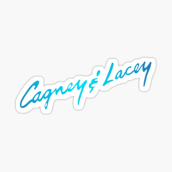 "Cagney And Lacey 80S Classic TV Series Logo T-Shirt" Sticker for Sale ...