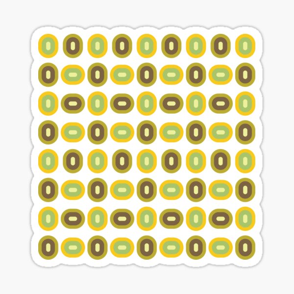 "Mid Century Modern Pattern 3A" Sticker by Makanahele | Redbubble