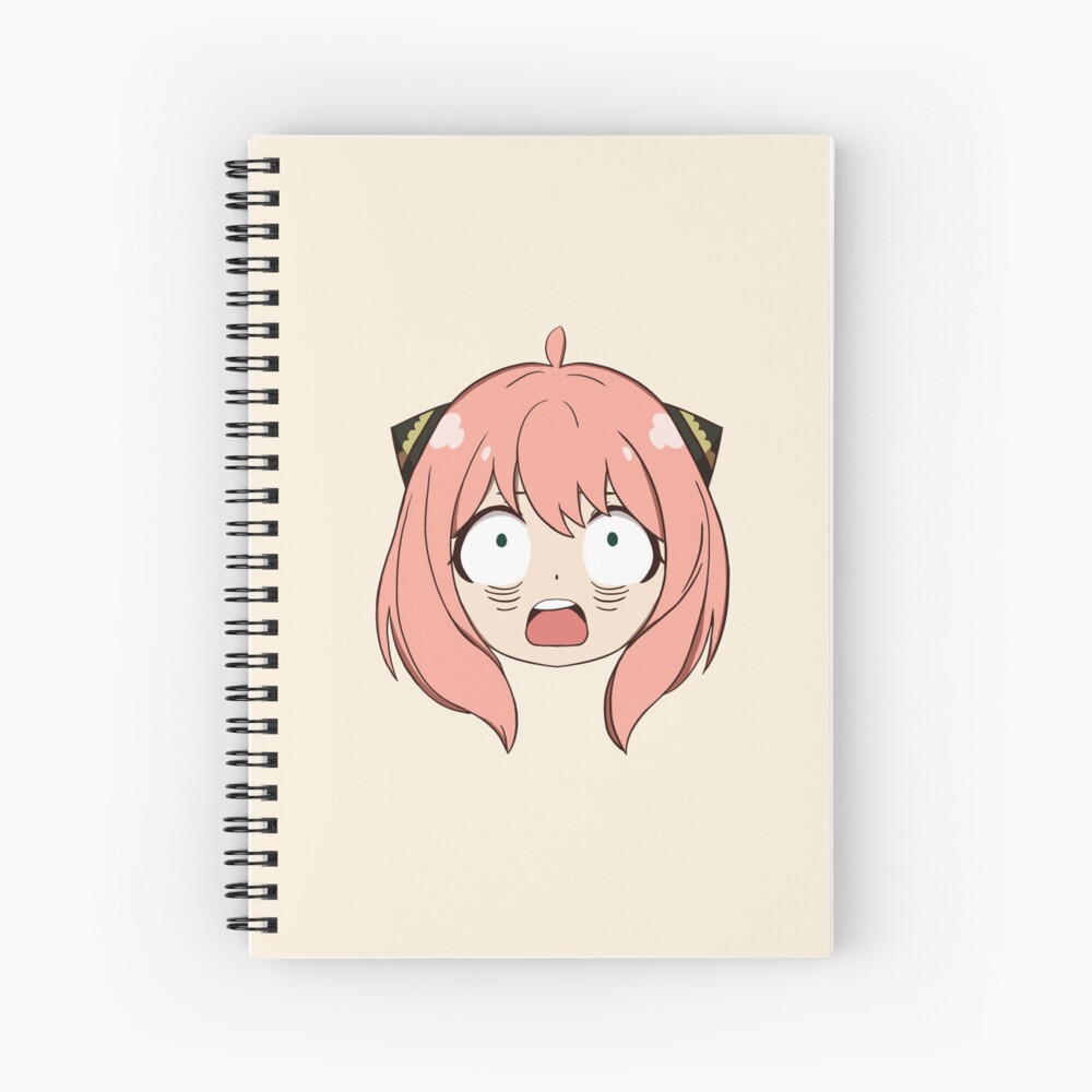 "Anya Scared Face - Spy X Family Fanart" Spiral Notebook by aeeenry ...