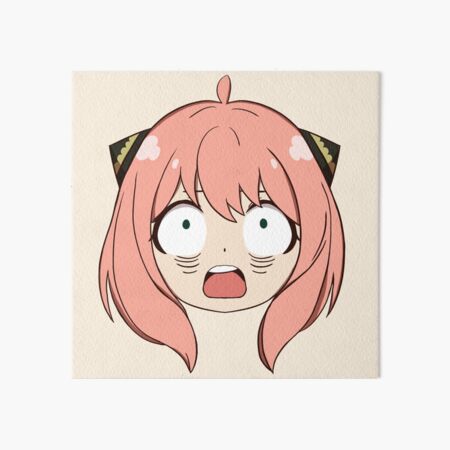 "Anya Scared Face - Spy X Family Fanart" Art Board Print by aeeenry ...
