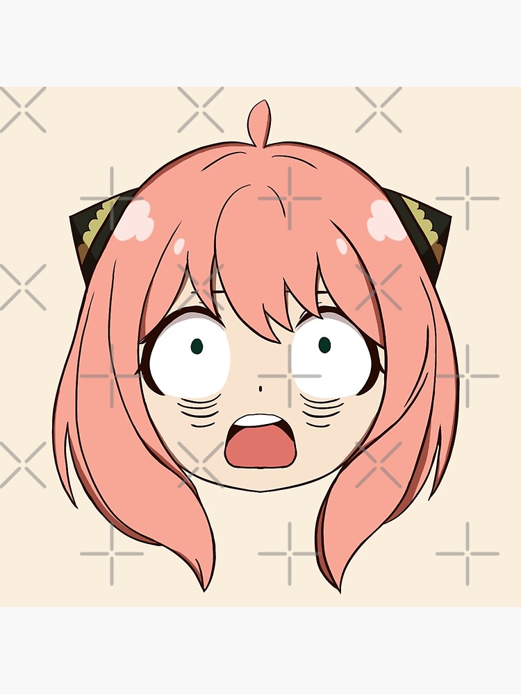 "Anya Scared Face - Spy X Family Fanart" Canvas Print for Sale by ...