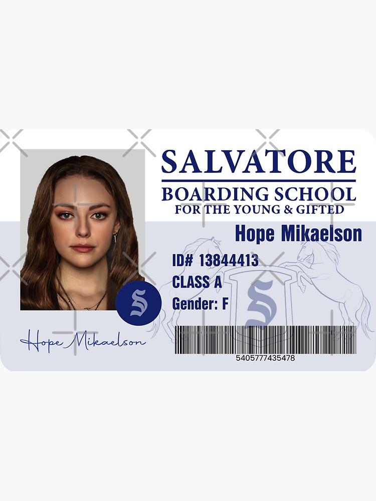 "Legacies Hope Mikaelson Student ID" Sticker for Sale by stardustedits ...