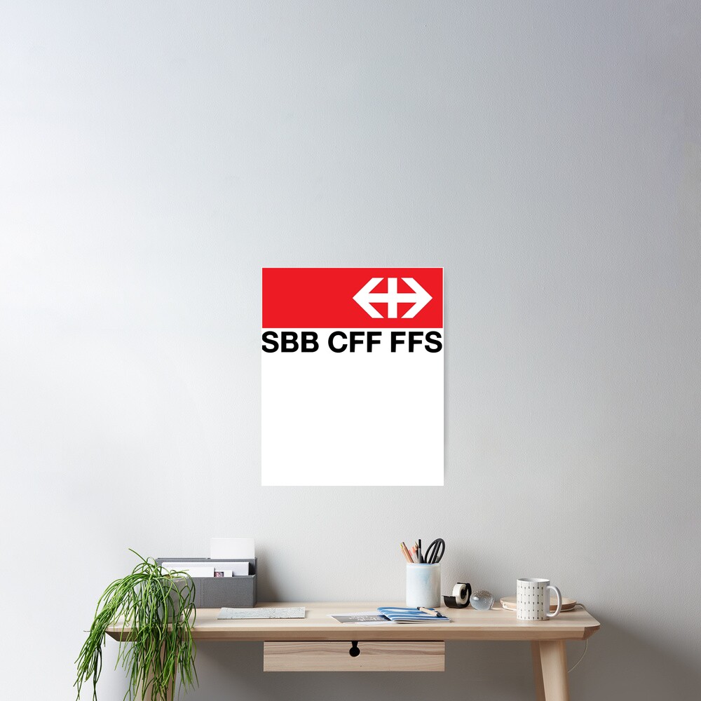 "Swiss Federal Railways (SBB-CFF-FFS) Logo " Poster for Sale by ...