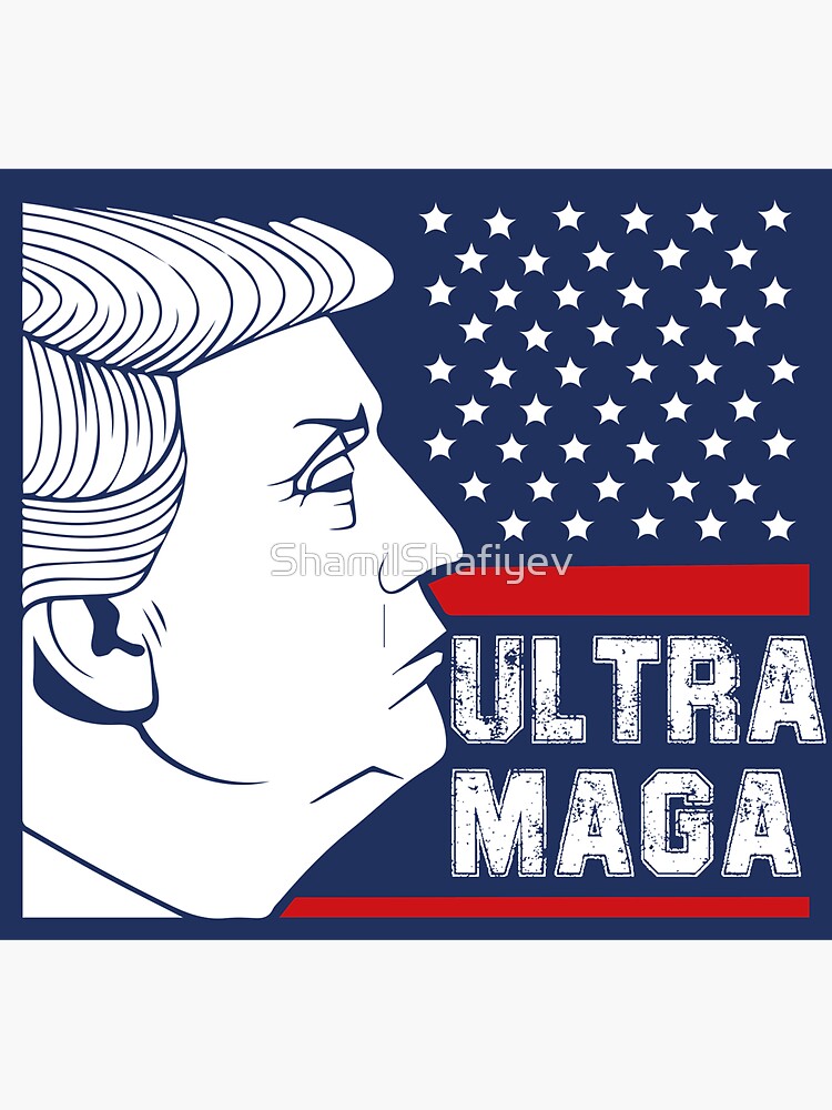 "Ultra Maga" Sticker for Sale by ShamilShafiyev | Redbubble