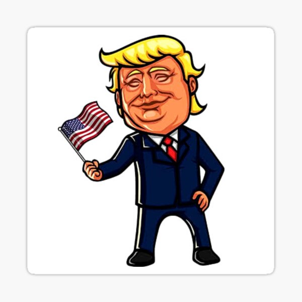 "Donald Trump" Sticker for Sale by ClusterBLONT | Redbubble