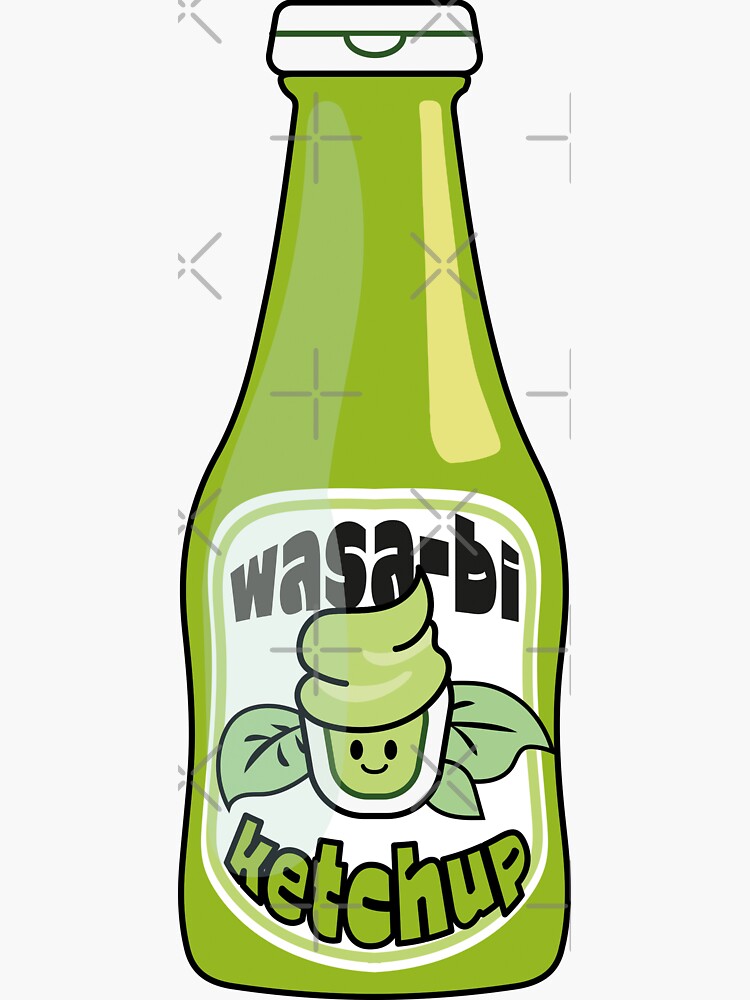 "Wasabi Ketchup" Sticker for Sale by Somsomi | Redbubble