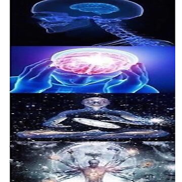 "Expanding Intelligence meme" Poster for Sale by Manist | Redbubble