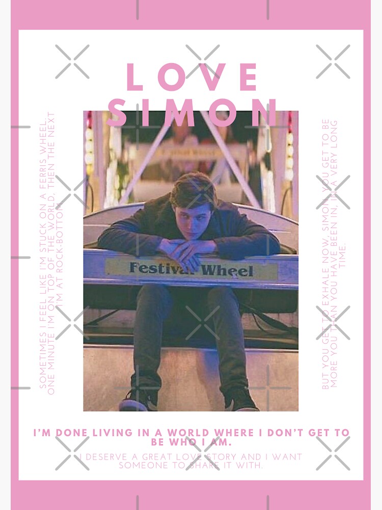 "Love Simon Movie Quotes Poster" Sticker for Sale by stardustedits ...