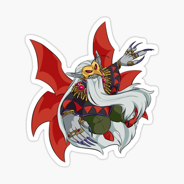 "Chibi Digimon Sin of Greed Barbamon" Sticker for Sale by Kingscrafty ...