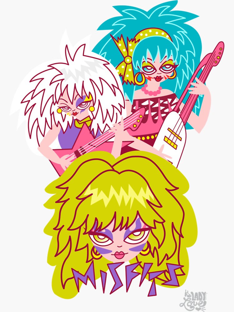 "Misfits Jem and the Holograms Classic" Sticker for Sale by borsh ...
