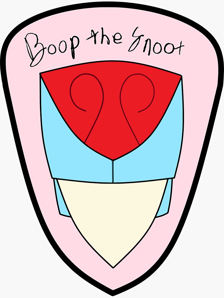 "Boop the Snoot - Bullet Whiplash Edition" Sticker by DynaExpress ...