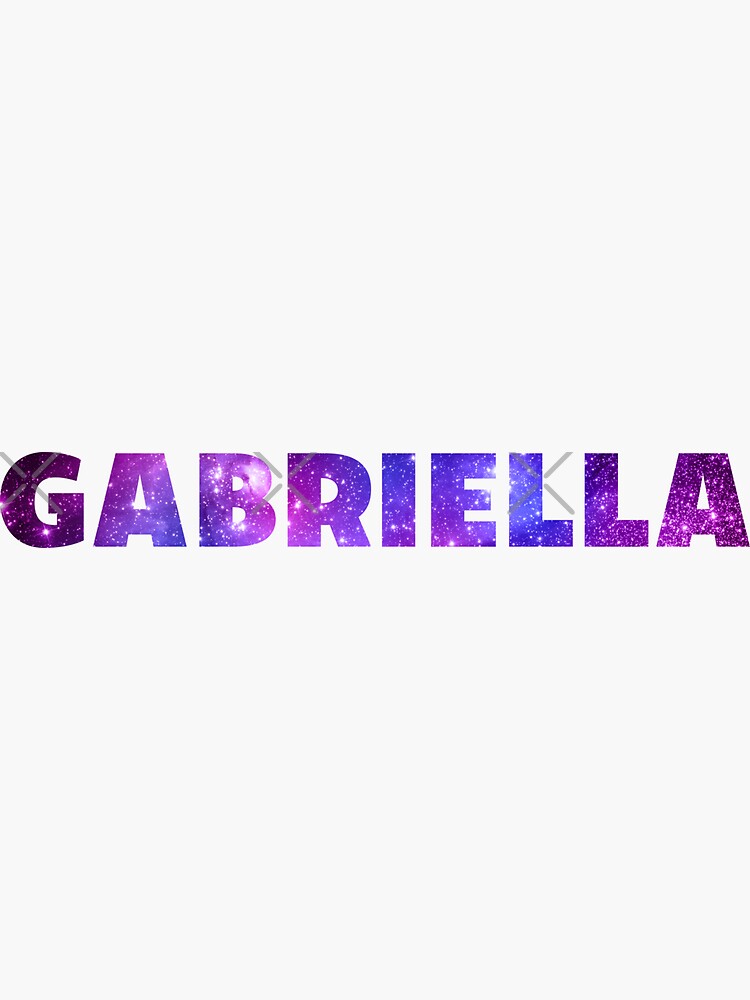 "Gabriella" Sticker by lucy-mac | Redbubble
