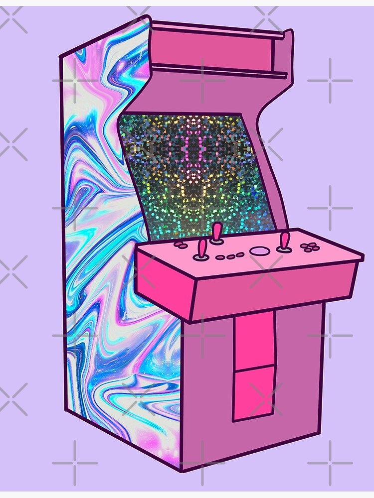 "Pink Arcade Machine " Poster for Sale by SaradaBoru | Redbubble