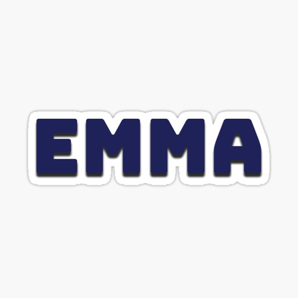 "Emma" Sticker for Sale by Khukuri | Redbubble