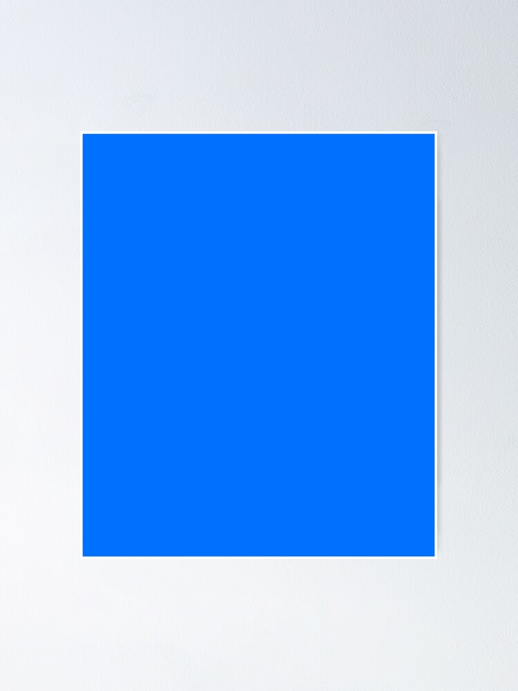 "Brandeis Blue" Poster for Sale by ColorEffects | Redbubble