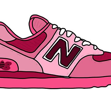 "Pink New Balance " Sticker for Sale by allyaubry23 | Redbubble