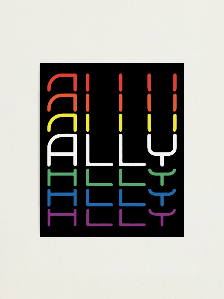 Lámina fotográfica «Ally Pride Month 2022 Demon, Pride Parade, Love Is ...