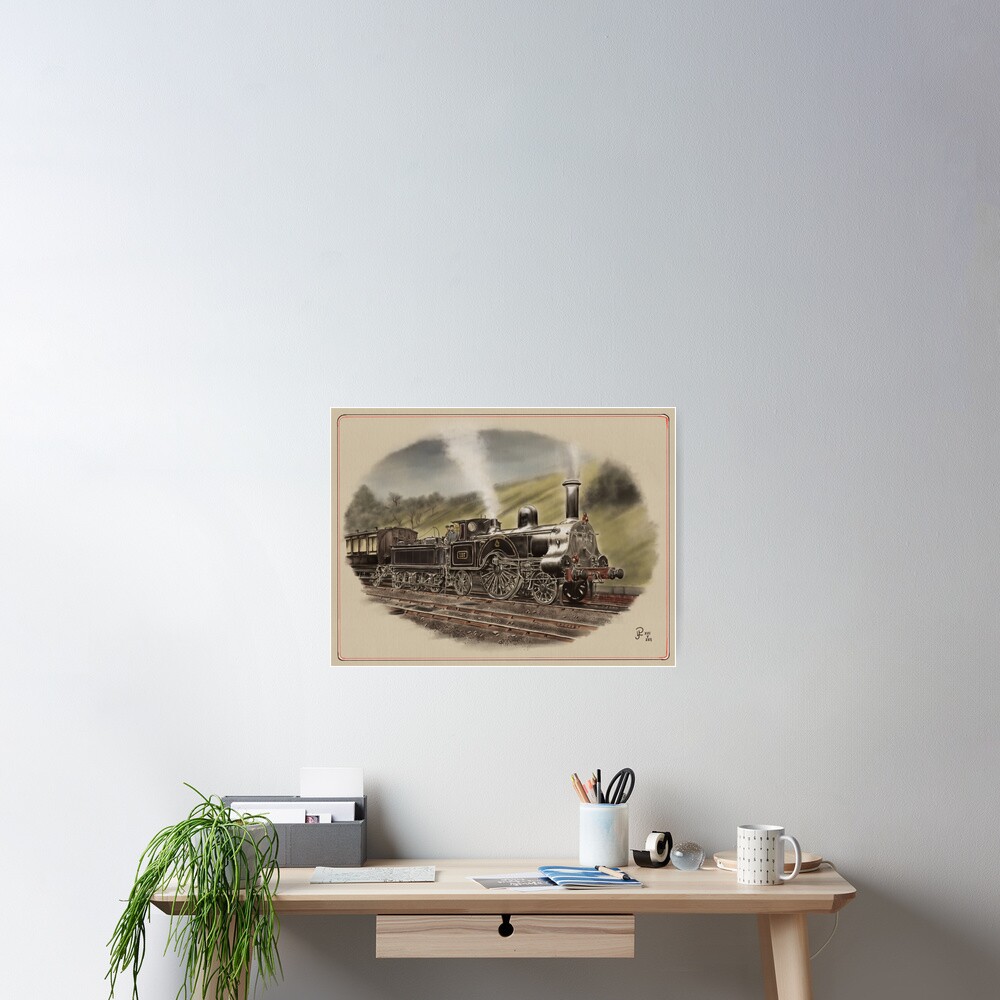 "LNWR Locomotive, "Peel" of the "Problem" Class" Poster for Sale by ...
