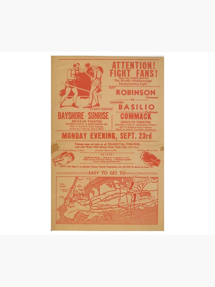 "Robinson v Basilio" Poster for Sale by footydezigns | Redbubble