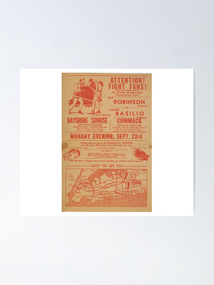 "Robinson v Basilio" Poster for Sale by footydezigns | Redbubble