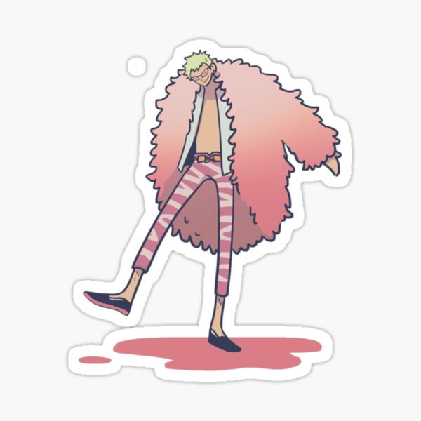 "Copy of Donquixote Doflamingo one piece1348.png" Sticker by AshlyMraz ...