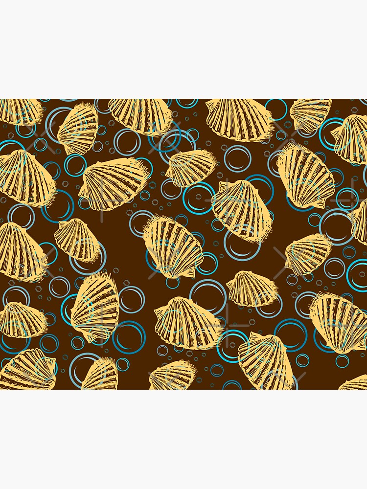 "Sea shells pattern " Sticker for Sale by ARTEMBASSY | Redbubble