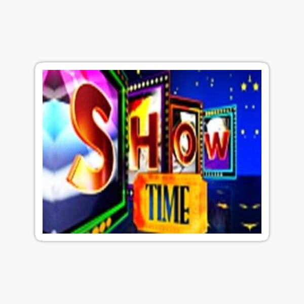"Showtime !" Sticker for Sale by Singerevita | Redbubble
