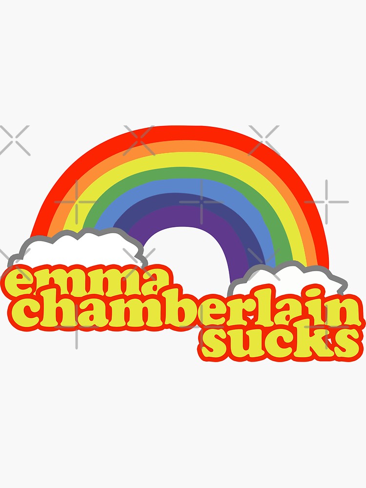 "Emma Chamberlain Merch Emma Chamberlain Sucks" Sticker for Sale by ...