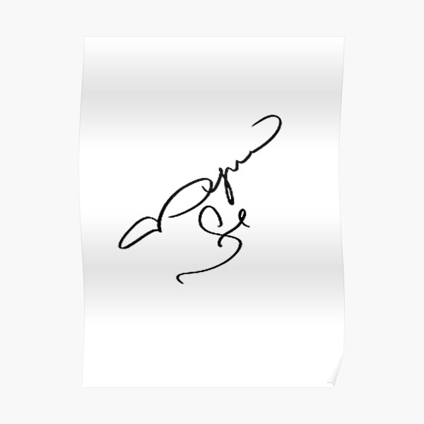 "Megan Fox SIGNATURE" Poster for Sale by SalahEddine5 | Redbubble